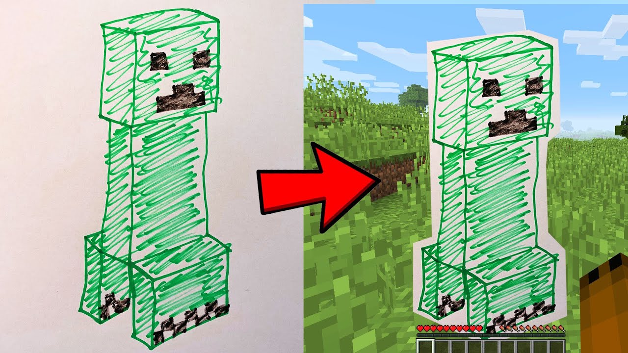 Minecraft but I draw the textures in 30 seconds... - YouTube