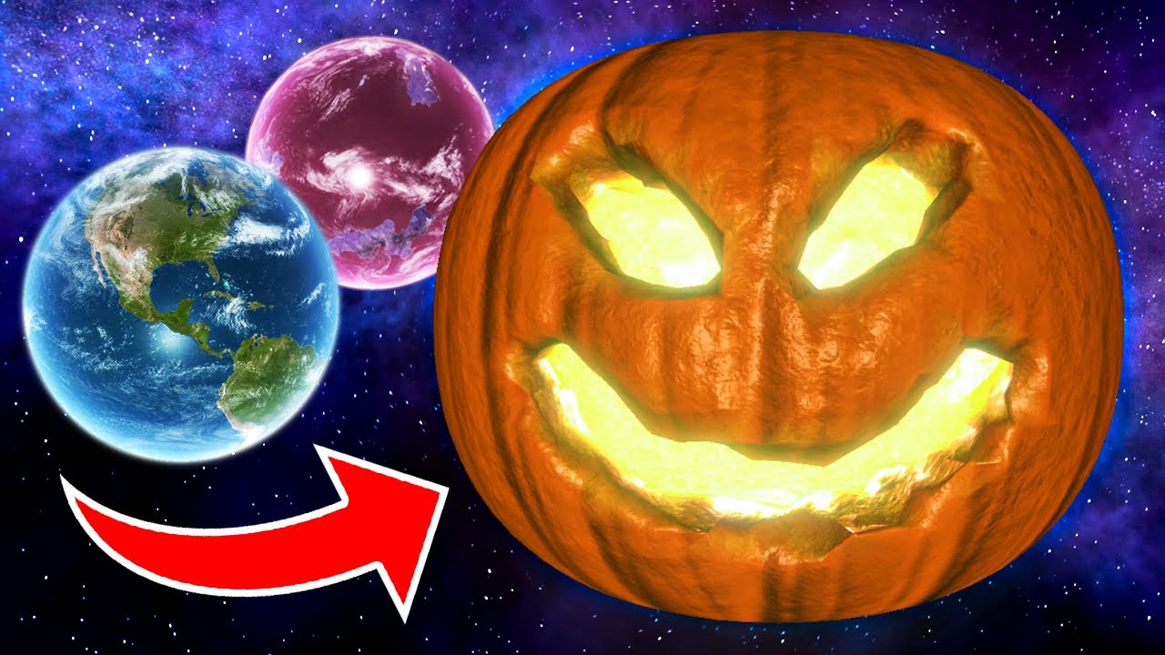 Assembling 100,000,000,000 Pumpkins Into A Planet - Solar Smash - YouTube
