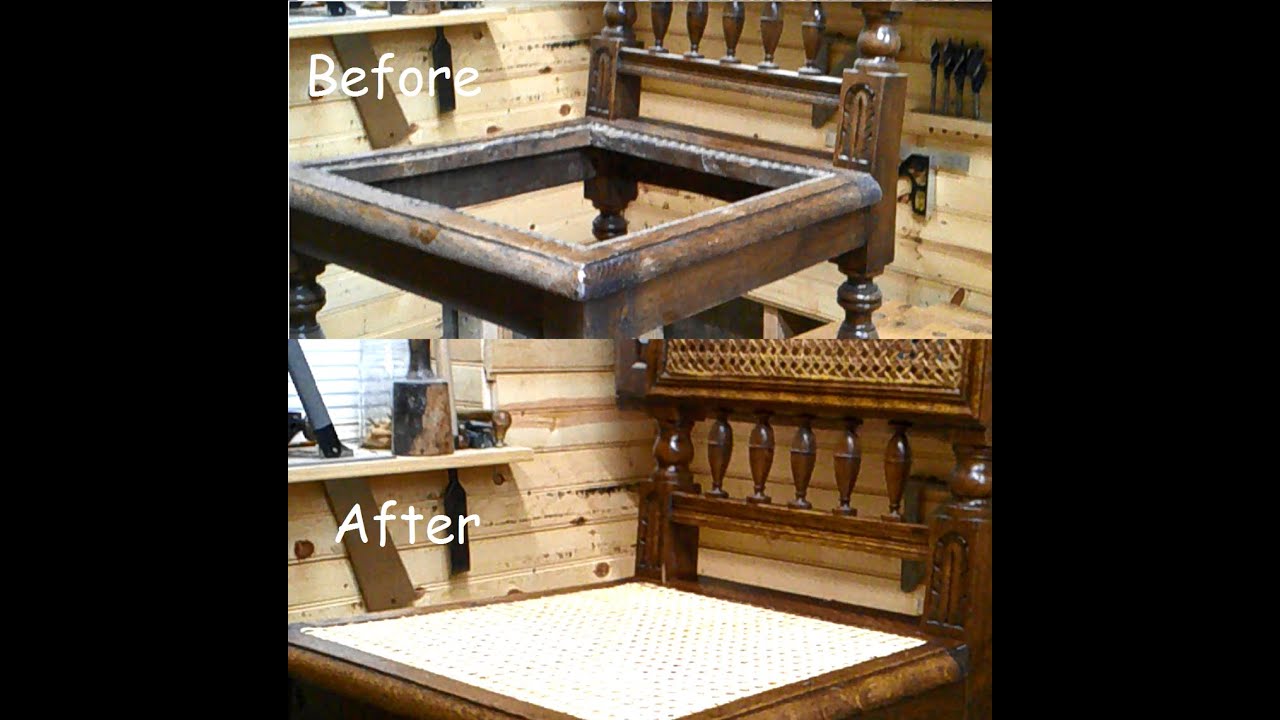 Re-caning a chair... with upgraded camera, new lights, better angle ...