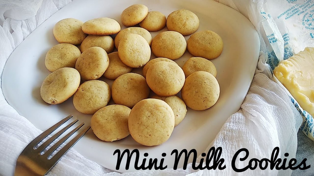 Mini Milk Cookies | Milk Cookies Recipe Eggless & Without Oven | Bakery ...