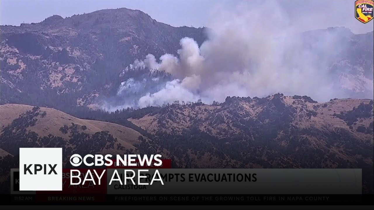 Toll Fire burns in Napa County north of Calistoga, prompting ...