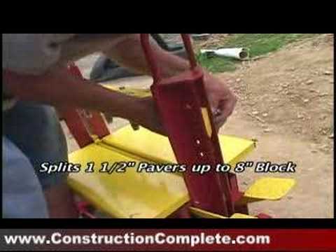 The Kracker Brick Paver Block Splitter - YouTube
