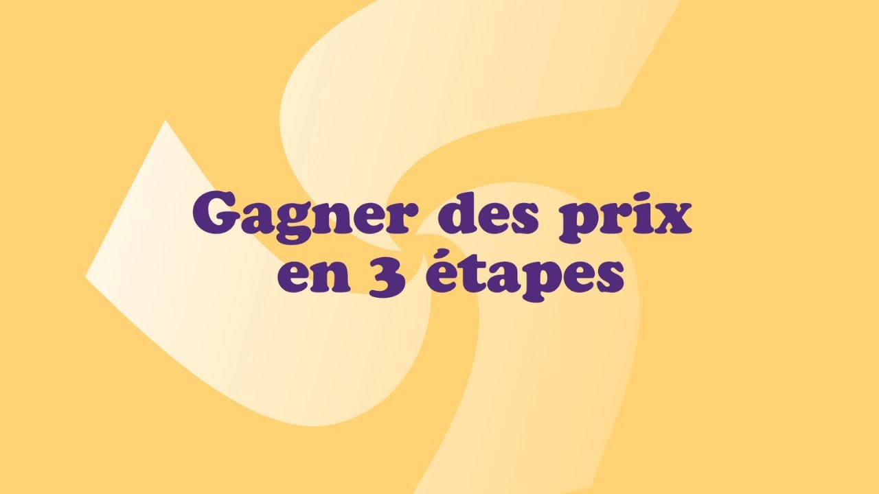 Gagner des prix en 3 étapes! - YouTube