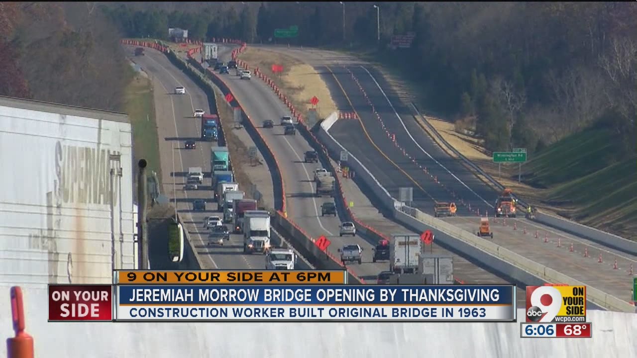 New Jeremiah Morrow Bridge opens after six years of construction - YouTube