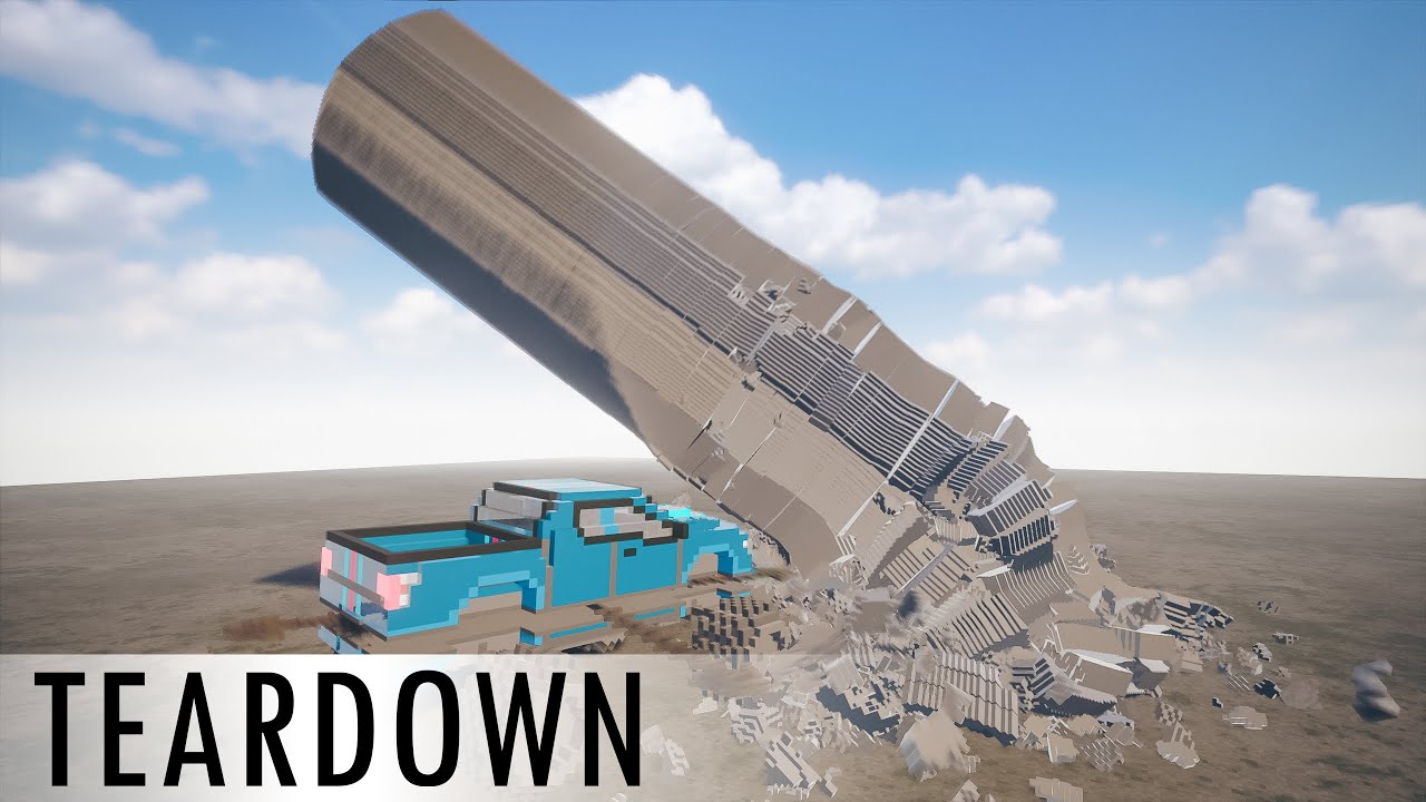 Crushing Dynamic Tower In Teardown - YouTube