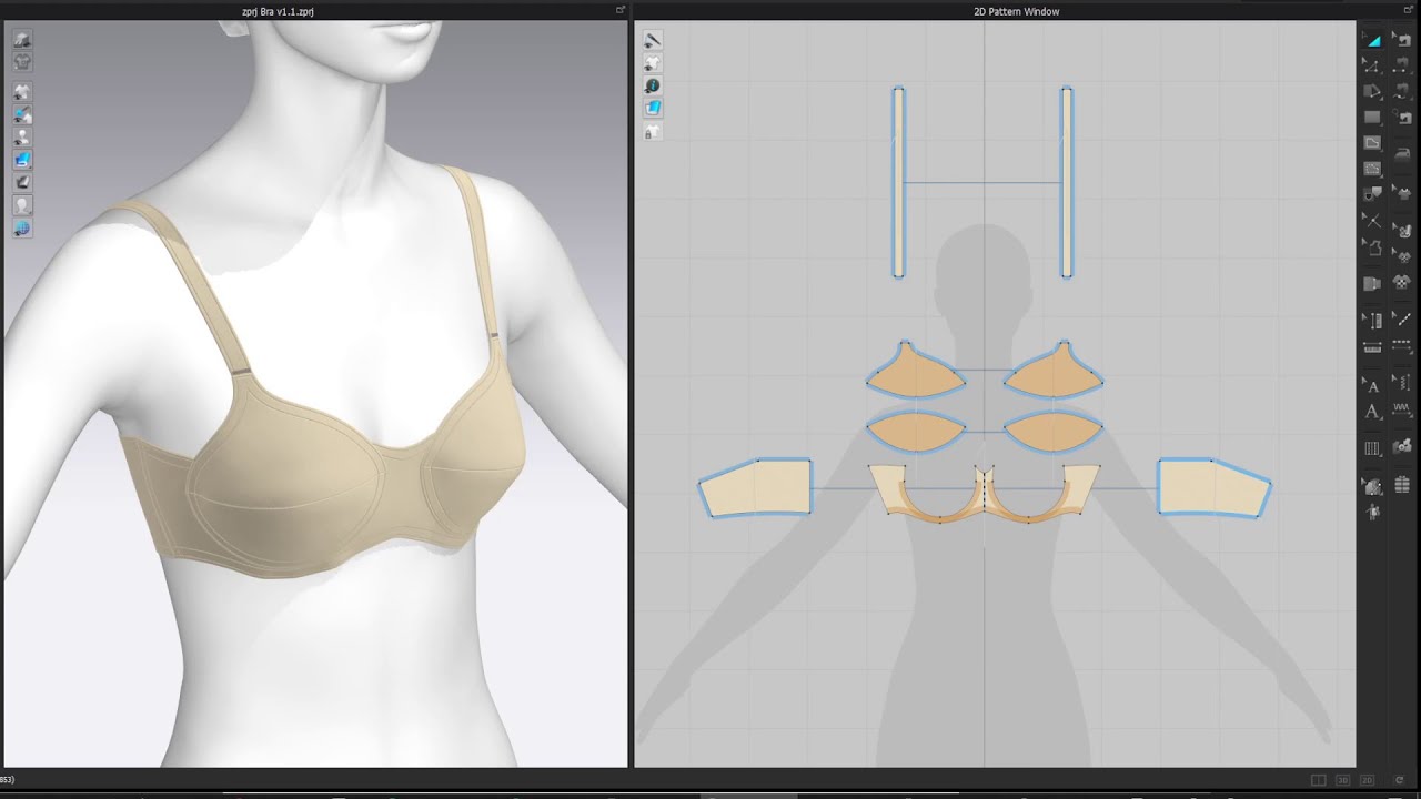 Drafting Bra, Marvelous Designer, Clo - YouTube