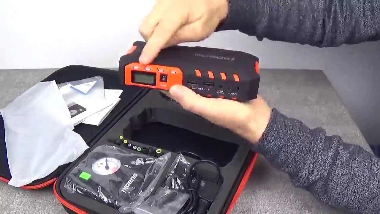 Suaoki G7 Plus 18000mAh Multi function Car Jump Starter Démarrage, Une ...