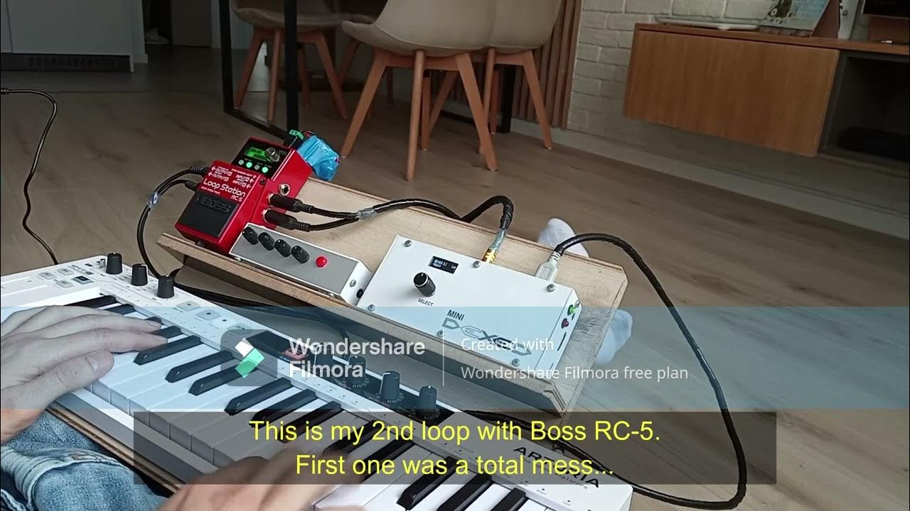 Having fun with MiniDexed and Boss RC-5 - YouTube