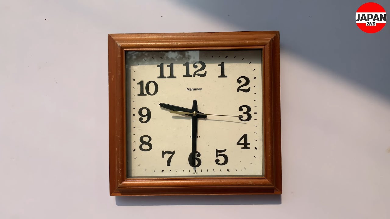 Maruman UK68 wall clock wood frame 壁掛け時計木枠 SA1126 - YouTube