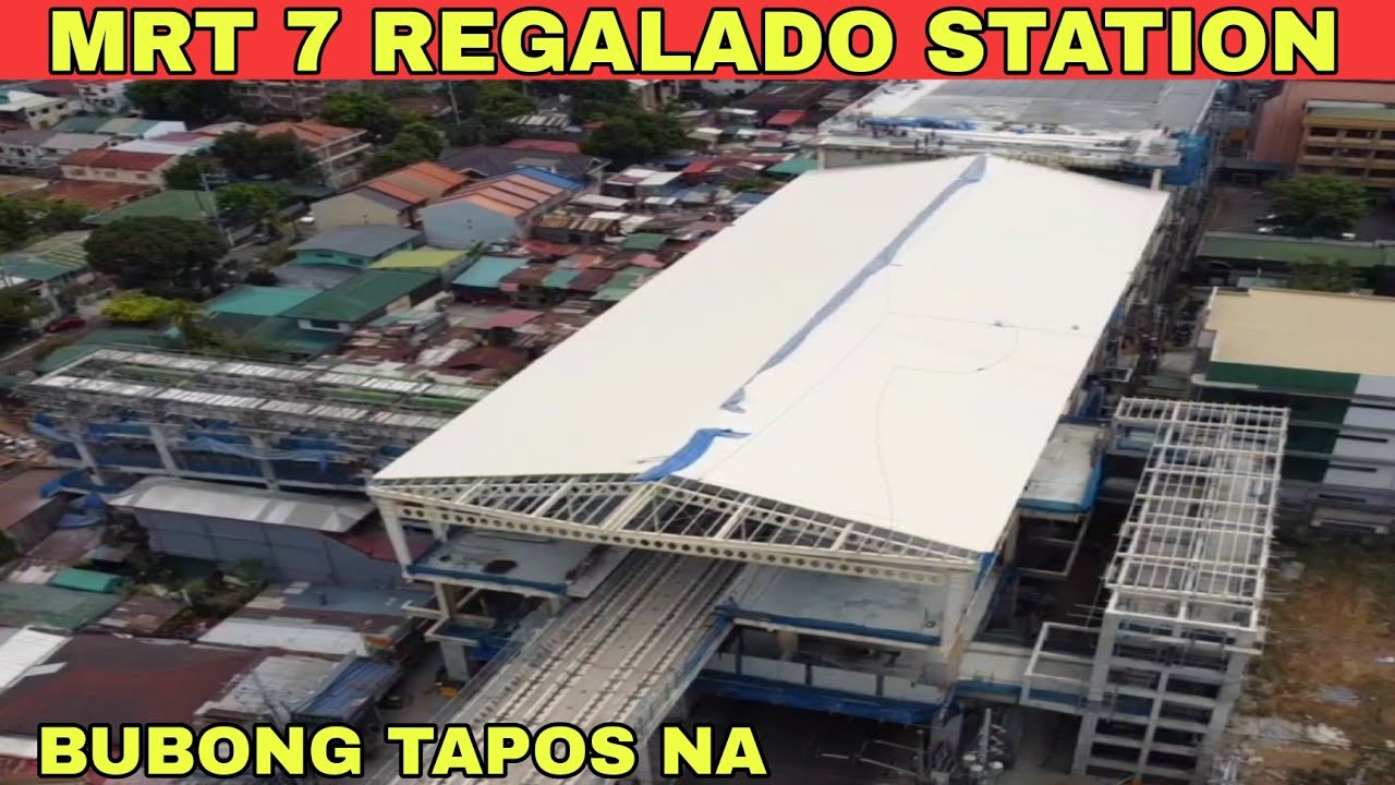 Bubong tapos na MRT7 REGALADO STATION UPDATE 03/15/2024 - YouTube