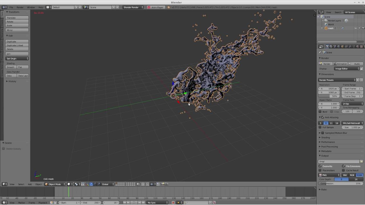 Blender: intégration test d'Alembic (1/3). - YouTube