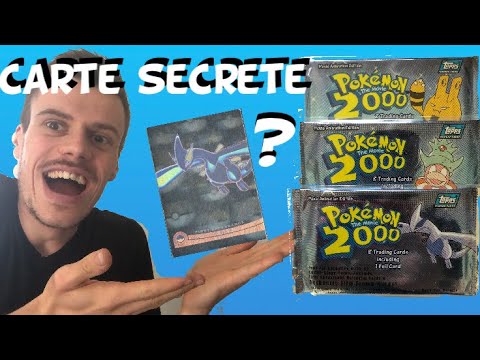 BOOSTER POKEMON 2000 TOPPS MOOVIE - Carte rare secrète Lugia first ...
