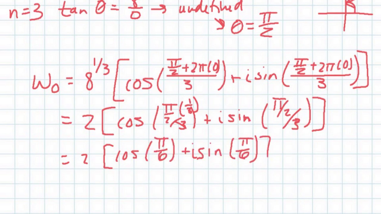Section 8.3D - Polar Form of Complex Numbers; De Moivre's Theorem - YouTube