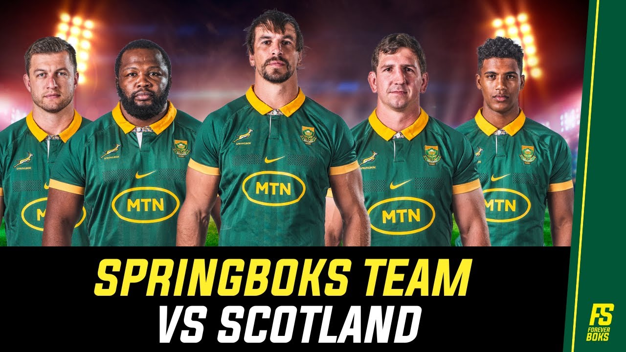 Springboks Team Announcement vs Scotland | Player Profiles - YouTube