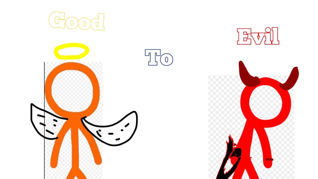 alan becker good to evil character list - YouTube