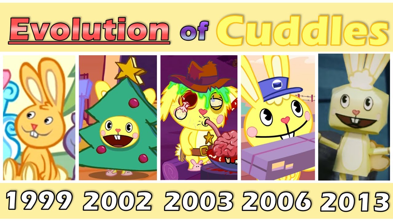 Evolution of CUDDLES from Happy Tree Friends - YouTube