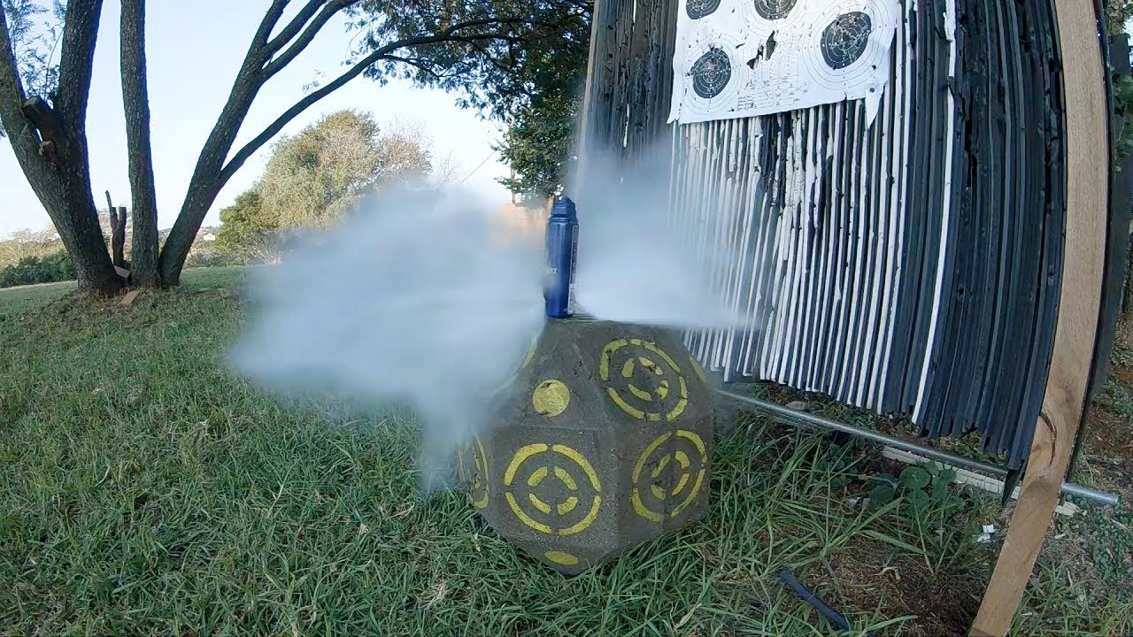 Compound Bow vs Deodorant can! Big Explosion!! - YouTube
