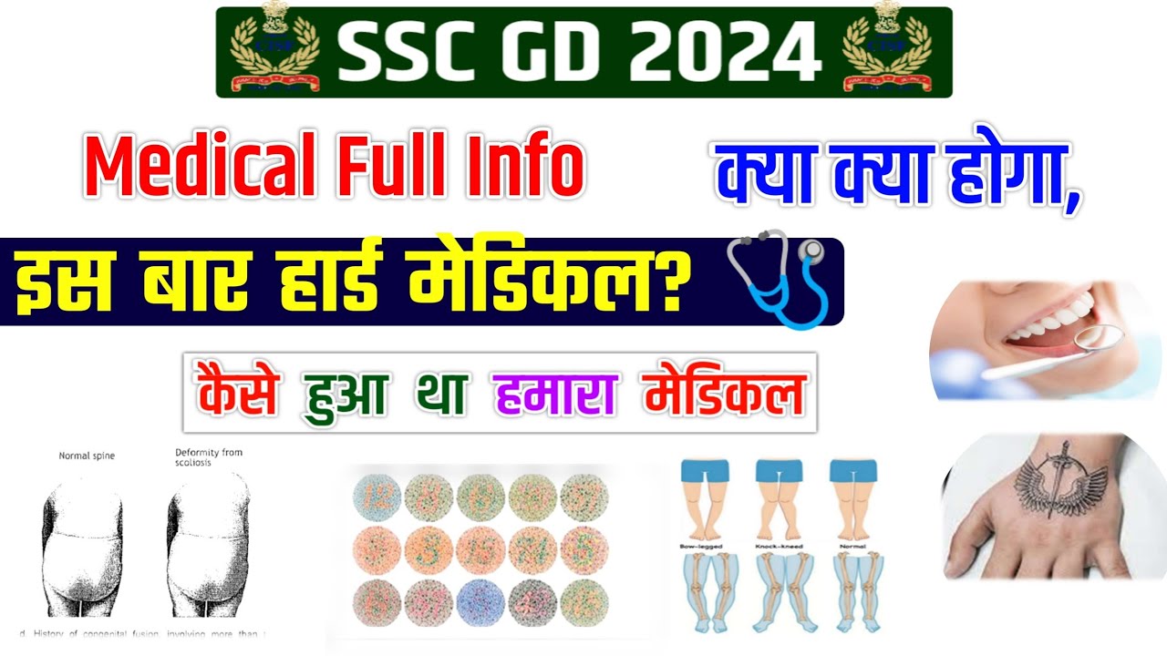 SSC GD Medical Full Details 2024 | SSC GD Constable Medical | SSC GD ...