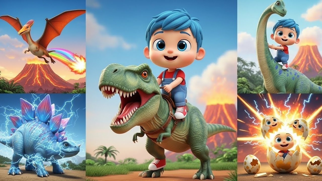 Dadu and Dinosaur adventure | Dadu Best SongsㅣNursery Rhymes for Kids ...