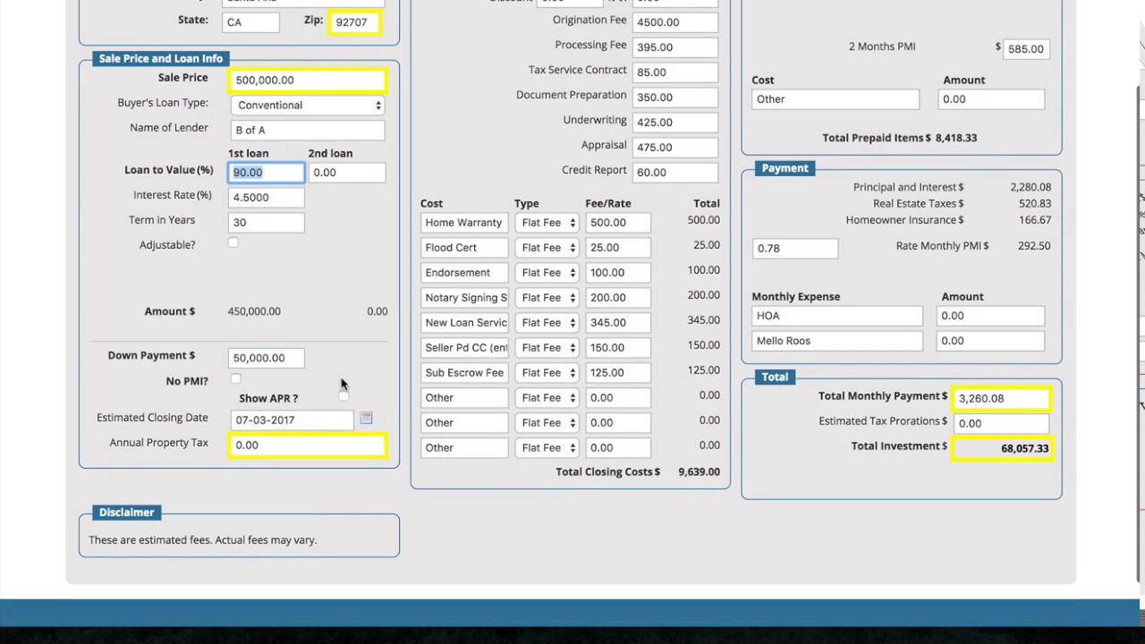 CostsFirst 5 Buyer Net Sheet - YouTube