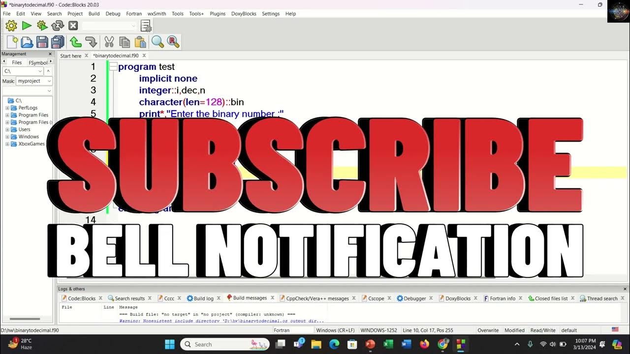 Converting Binary to Decimal in Fortran Programming: Step-by-Step Guide - YouTube