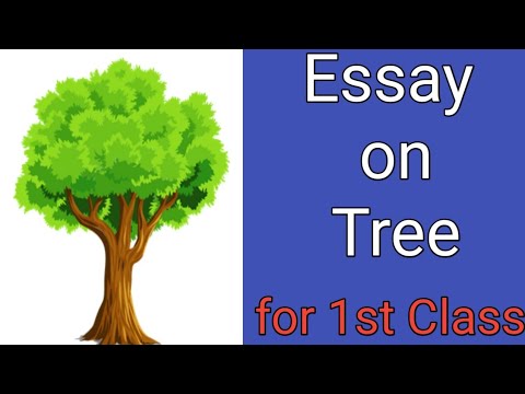 Tree Essay in English, Tree Essay for 1st Class - YouTube