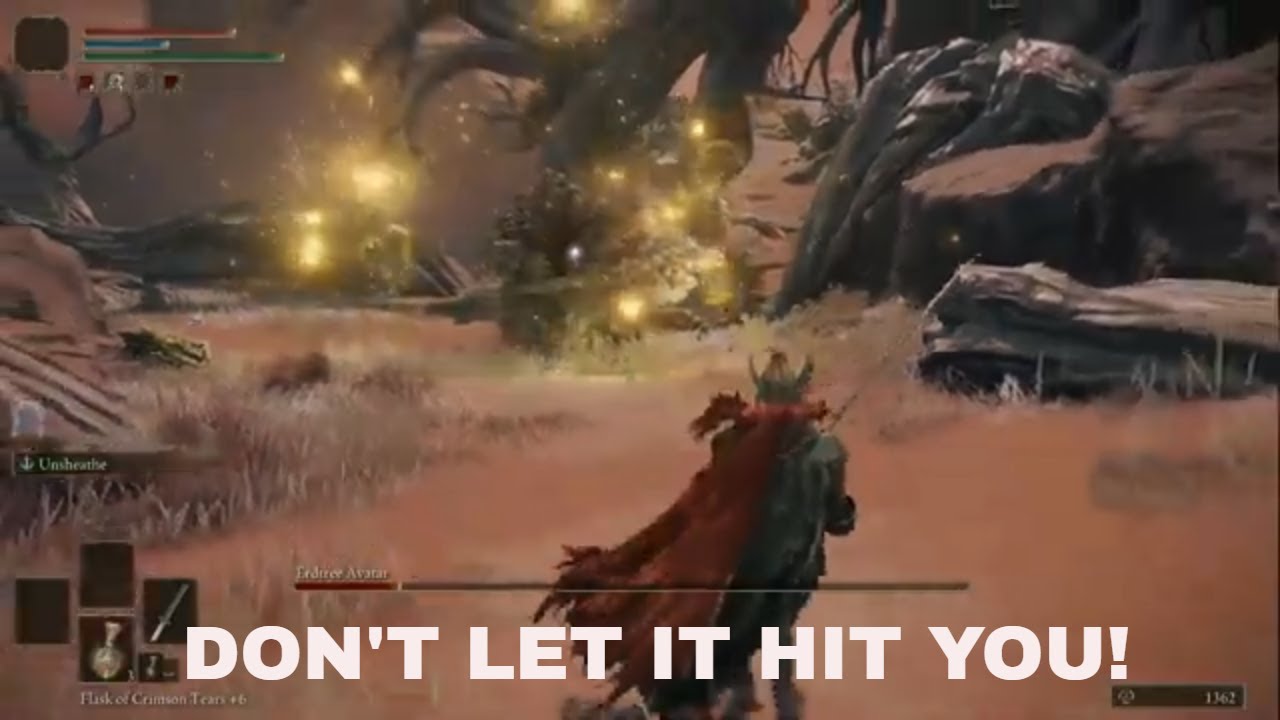 EDEN RING Erdtree Avatar Scarlet Rot Version Boss Fight - YouTube