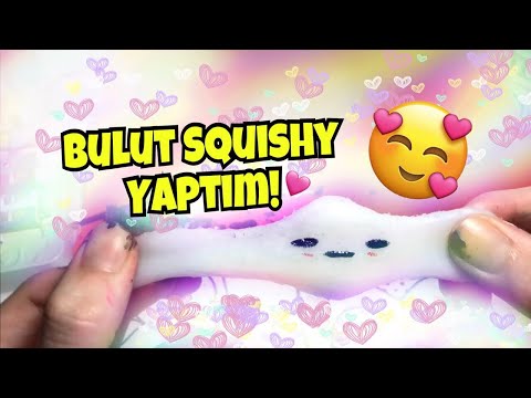 Silikon Squishy Nasıl Yapılır? Bulut Squishy Yapımı - Squishy Savaşları