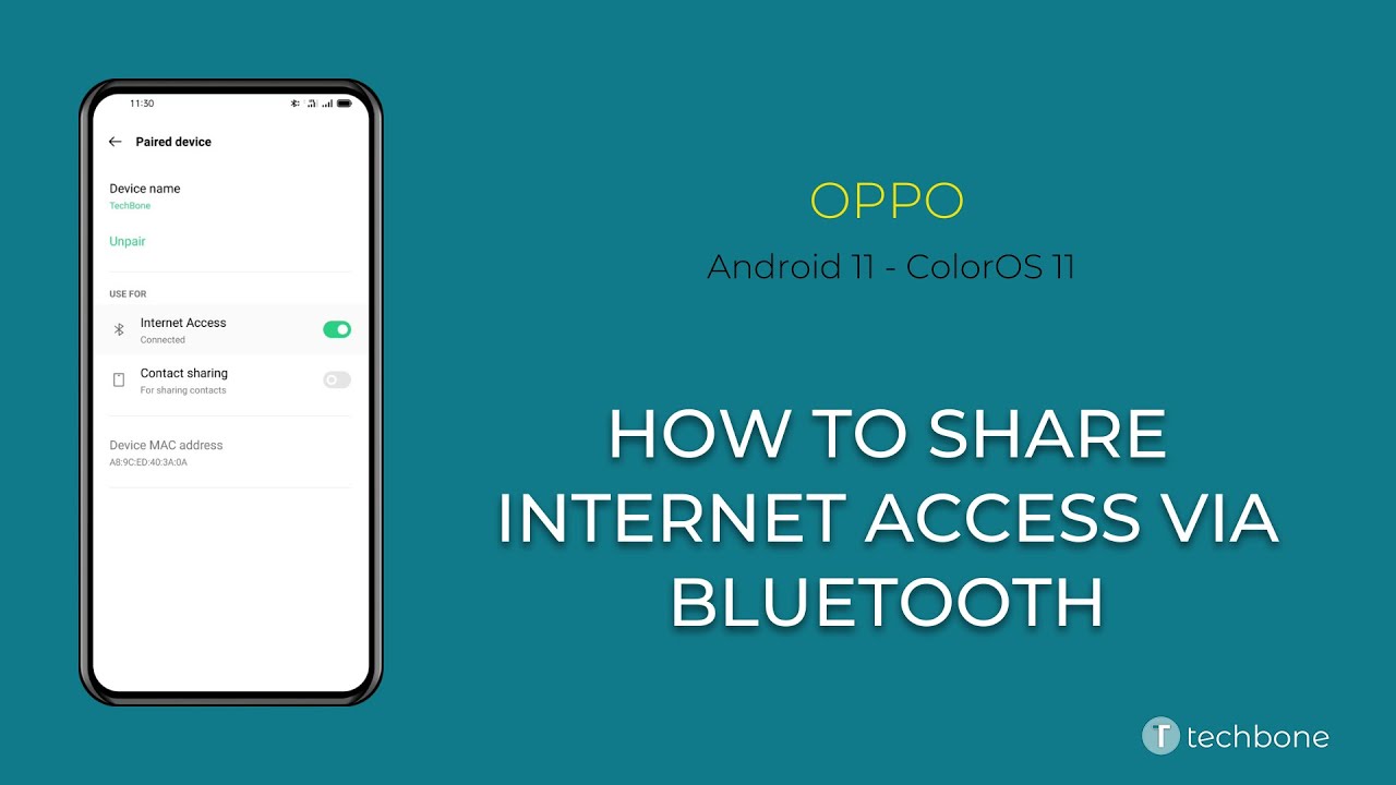 How to Share Internet Access via Bluetooth - Oppo [Android 11 - ColorOS ...
