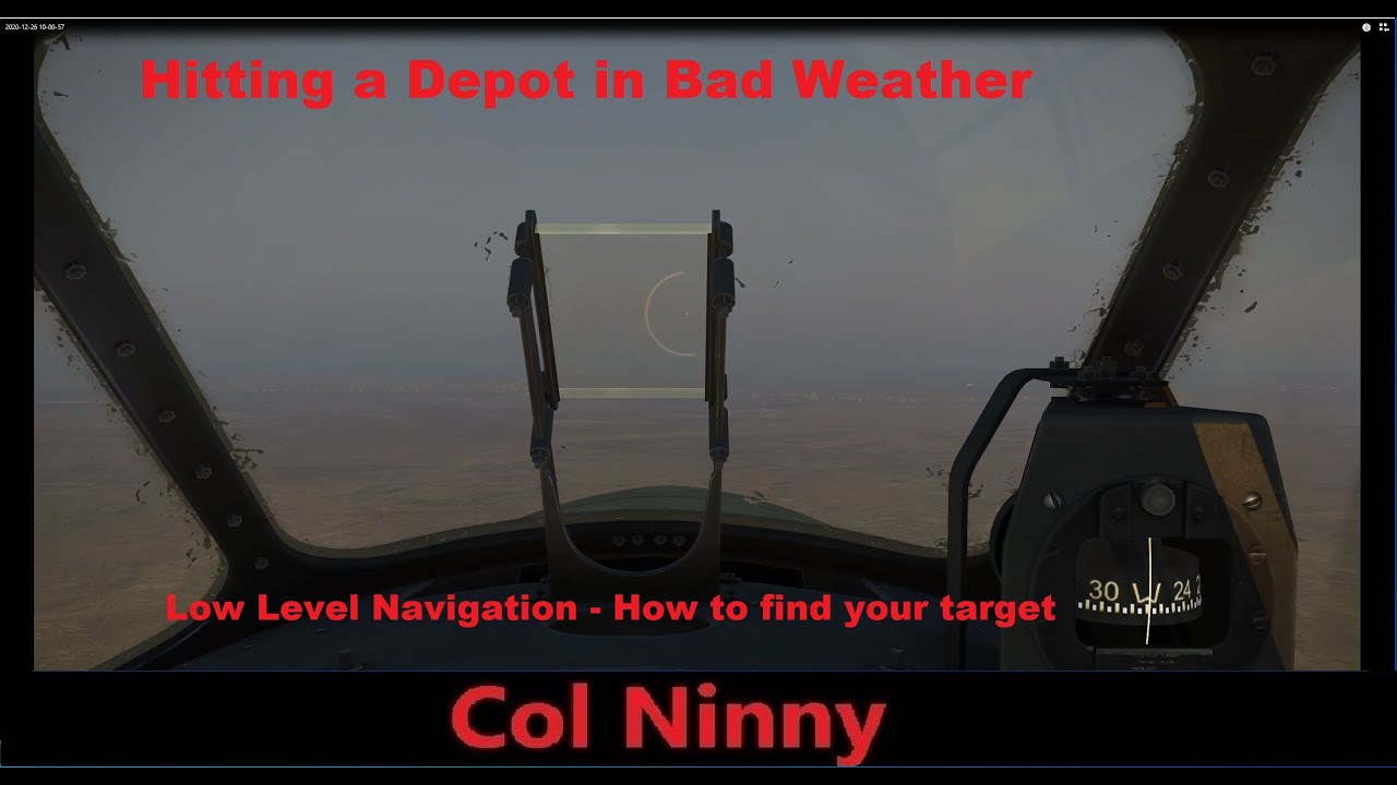 (99) IL2 How to find and hit your target in bad weather. - Low level ...