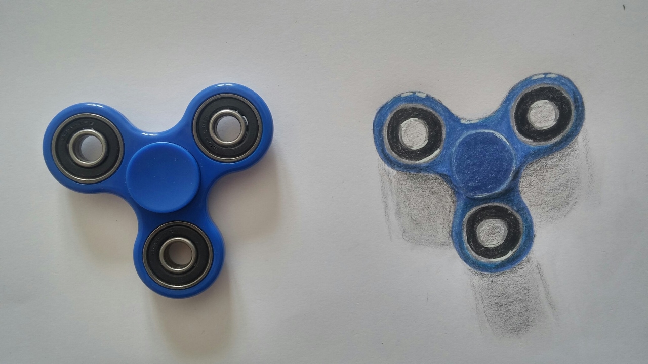 How to Draw Hand Spinner - YouTube