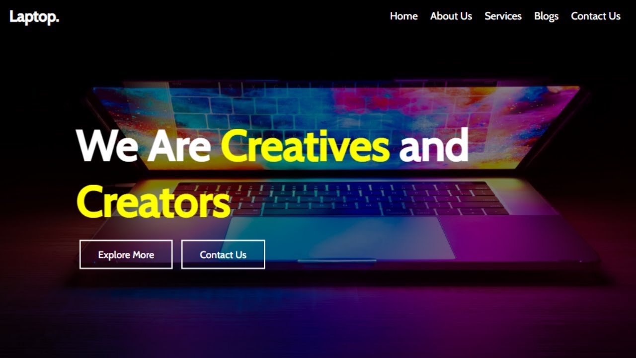 Build An Impressive Website Using Html Css Webtutorials Youtube