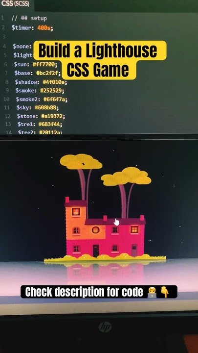 Lighthouse | Pure CSS Game #coding #css #gaming #shorts - YouTube