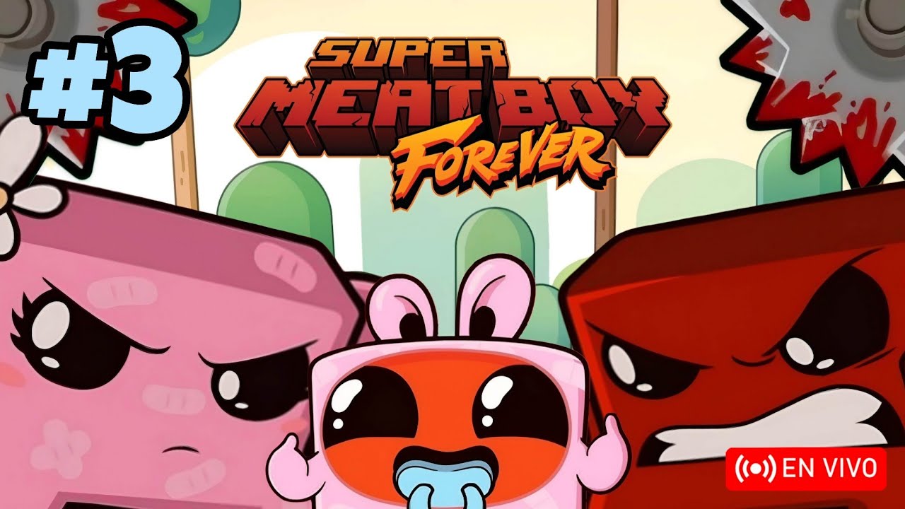 🔴¡TRIPLE NO DEATH RUN! Super Meat Boy Forever ¡Lo Nunca Visto! - YouTube