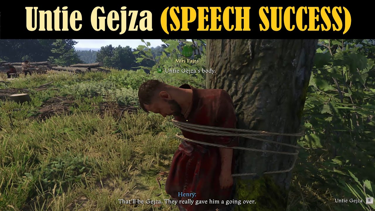 Get Gejza's body from woodcutters (SPEECH SUCCESS) - Kingdom Come ...