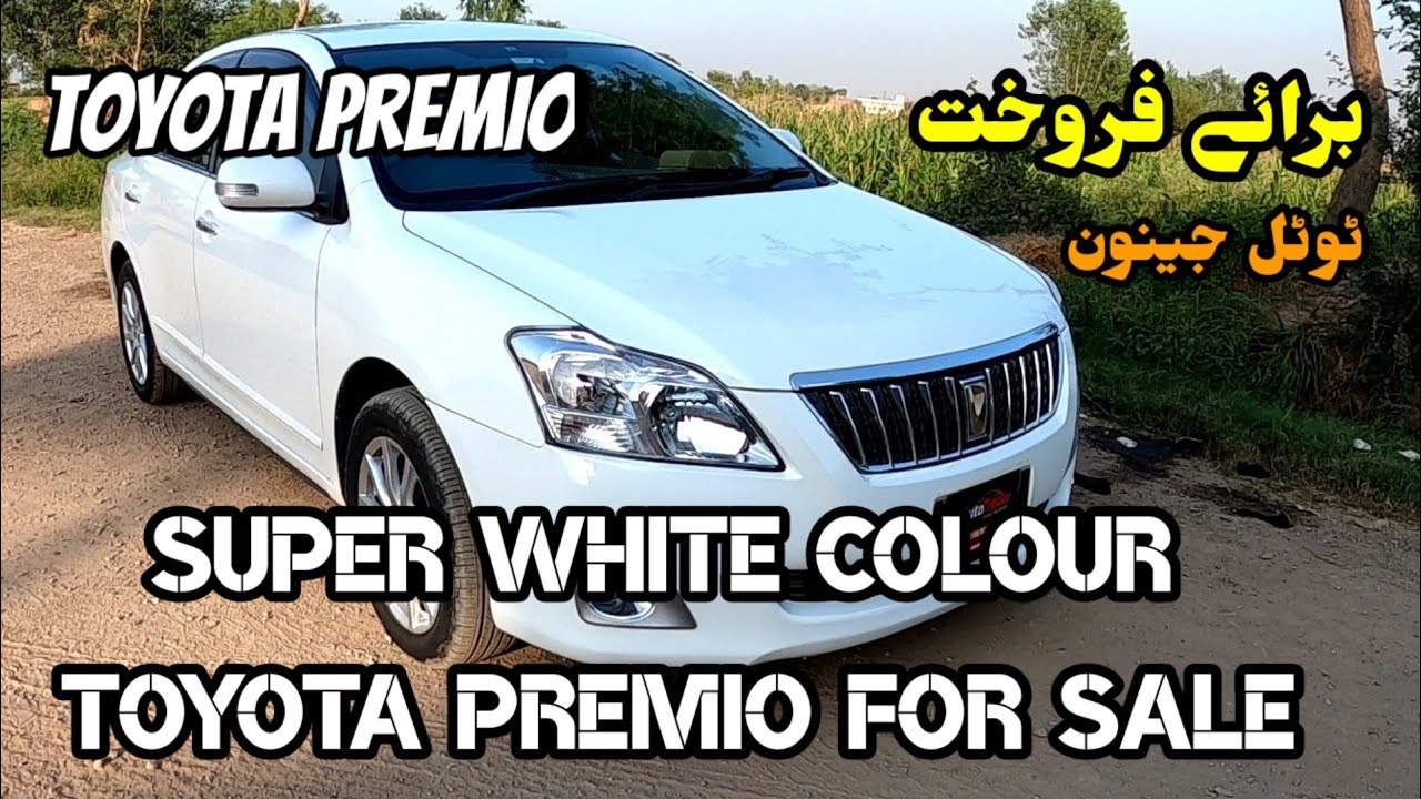Toyota Premio X 1800 cc Review 2007 Model 2013 Import Super White Color ...
