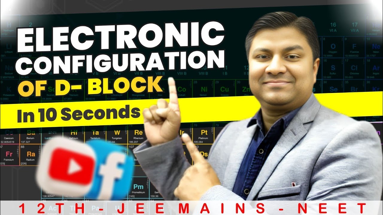 How to write electronic configuration of d-block in 10 sec - YouTube