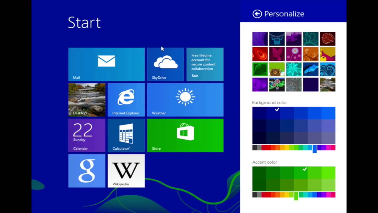 Personalizing the Windows 8 Start Screen - YouTube
