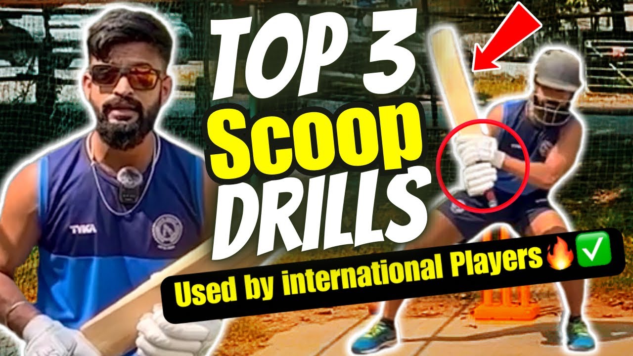 3 BEST Scoop Shot DRILLS🔥 | How to Play SCOOP Shot in Cricket🔥 - YouTube
