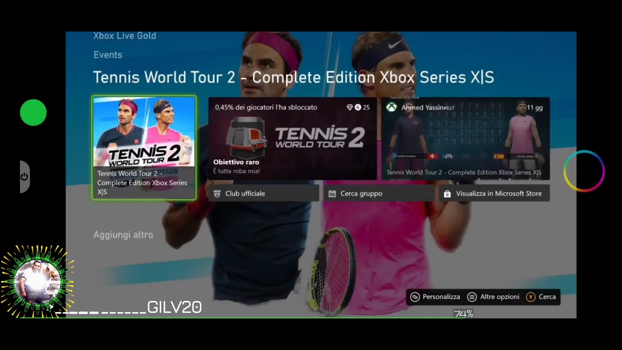 step 02 # TENNIS World Tour 2 Serie CARRIERA Gameplay Ita Eng - YouTube
