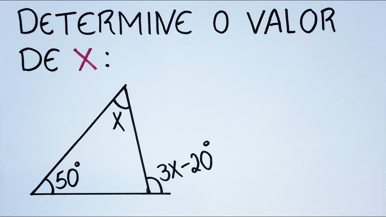USE O TEOREMA DO ÂNGULO EXTERNO DE UM TRIÂNGULO - YouTube