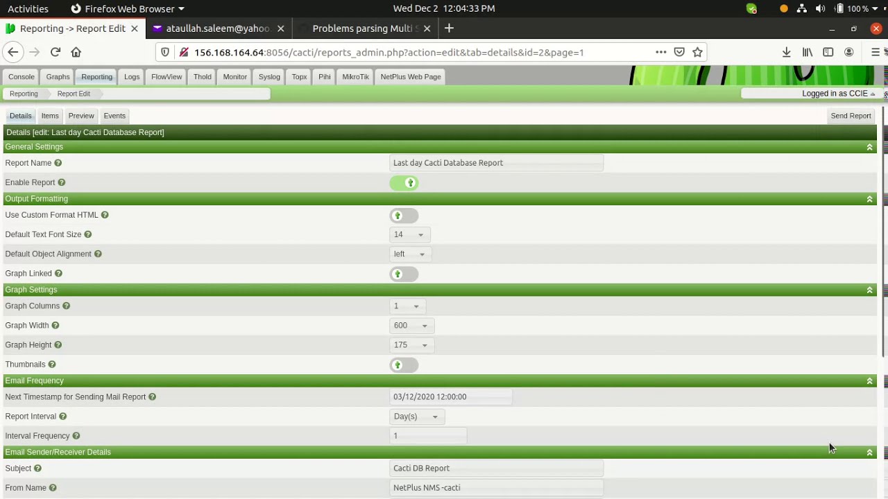 how to create report in cacti - YouTube