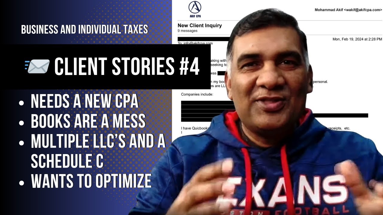 Client Stories #4: Books are a Mess, Need to File for Multiple LLCs and a Schedule C and ...