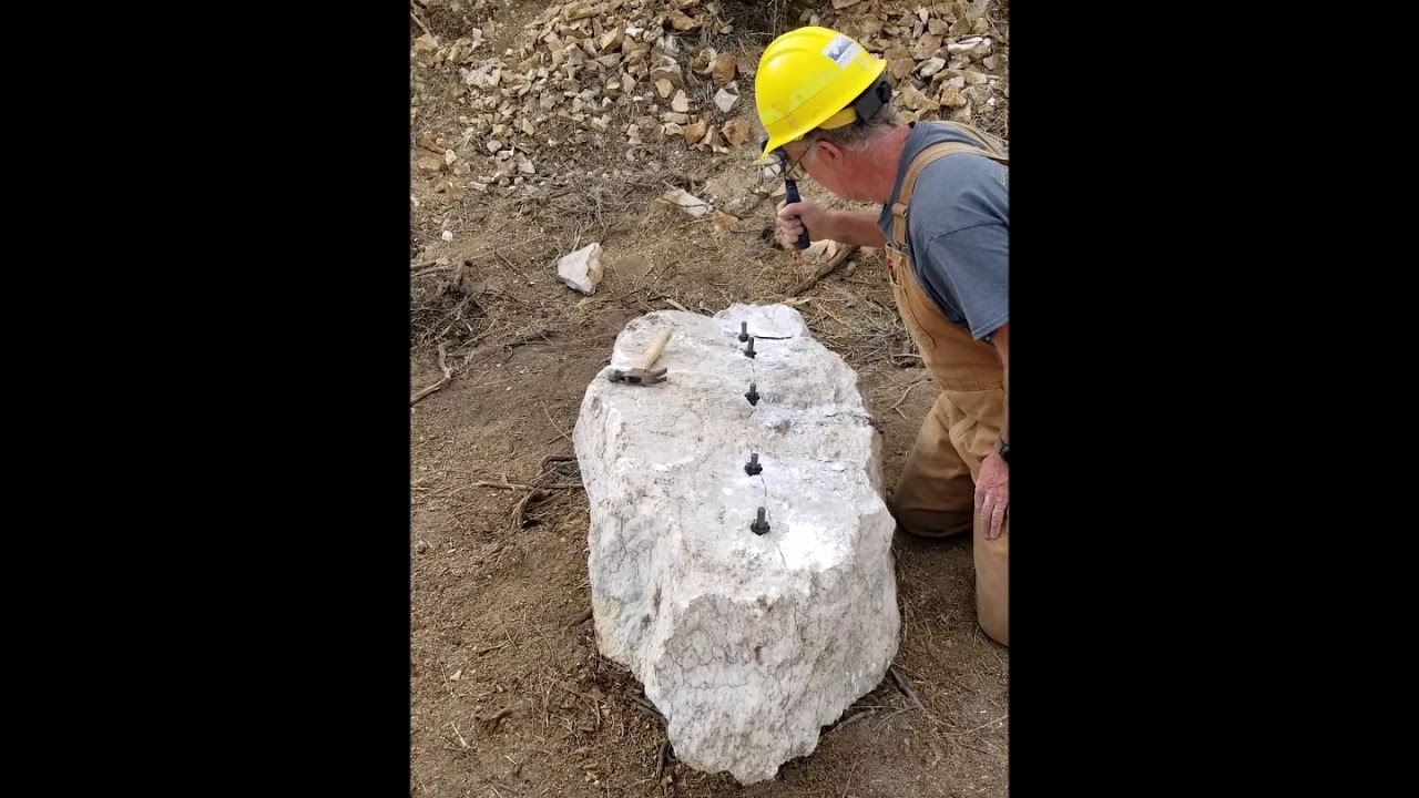 Rock Splitting - YouTube