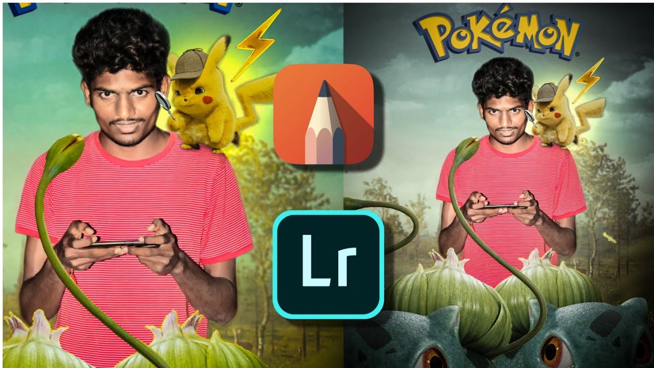 sketchbook new Pokemon photo editing 2021 | alight motion photo editing ...