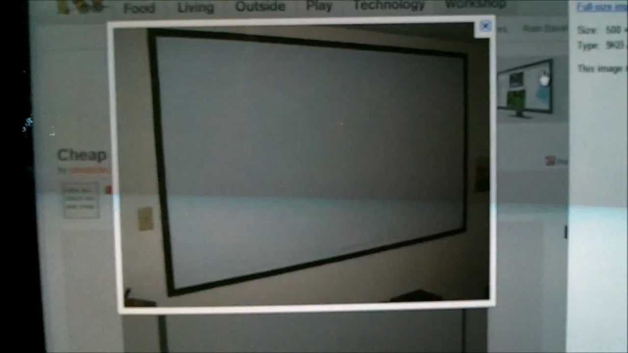 DIY Projector Screen for My Airplane Simulator - YouTube
