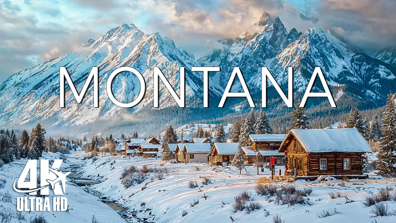 Montana 4K | Majestic Snow-Capped Rockies, Frozen Meadows & Quiet ...