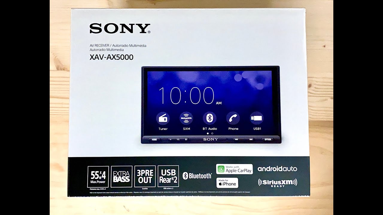 Sony XAV-AX5000 Apple CarPlay / Android Auto - Car Stereo / Head Unit ...