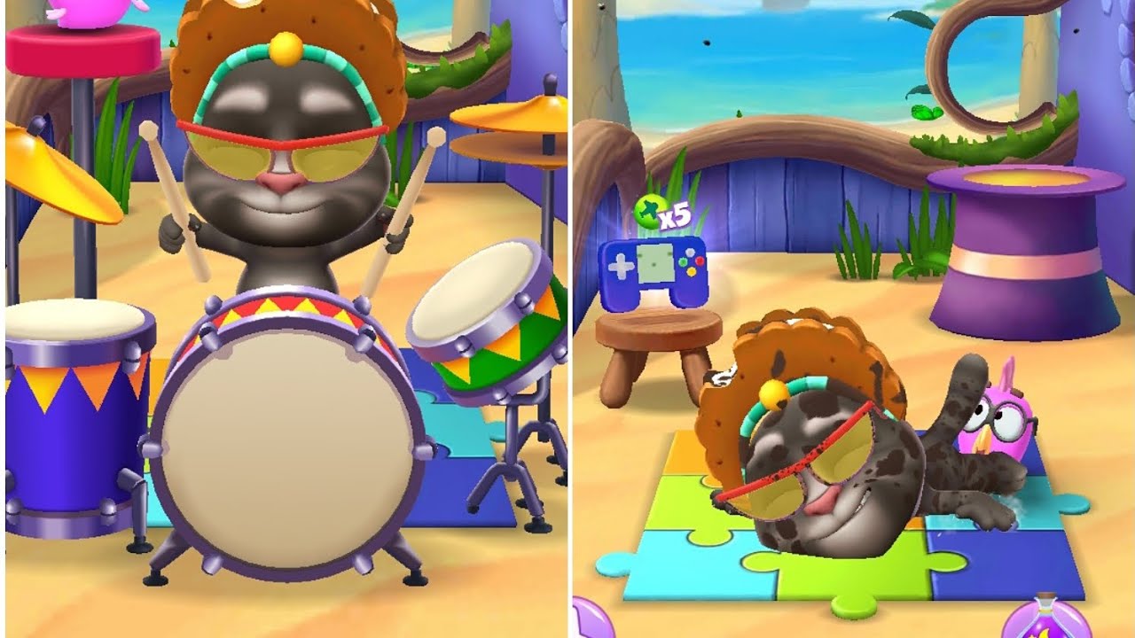 jumpiness jumping game play talking tom2 like my tom - YouTube