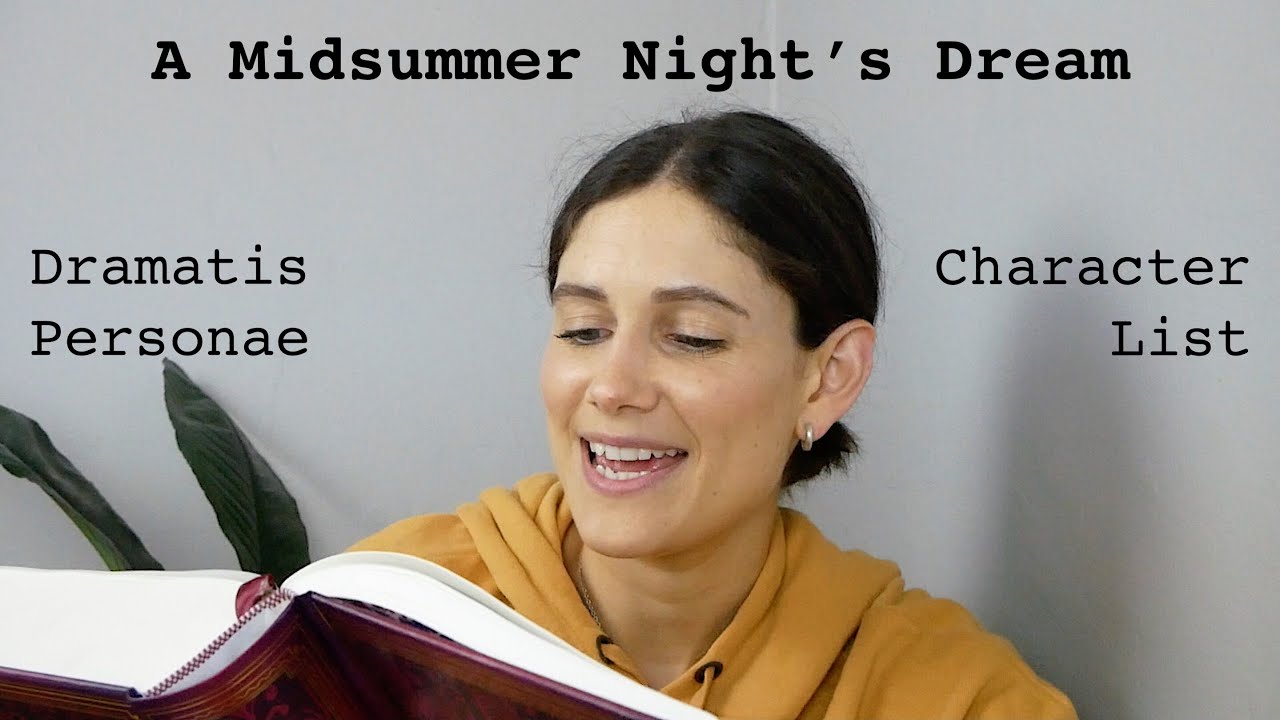 A Midsummer Night S Dream Character List A Midsummer Night's Dream